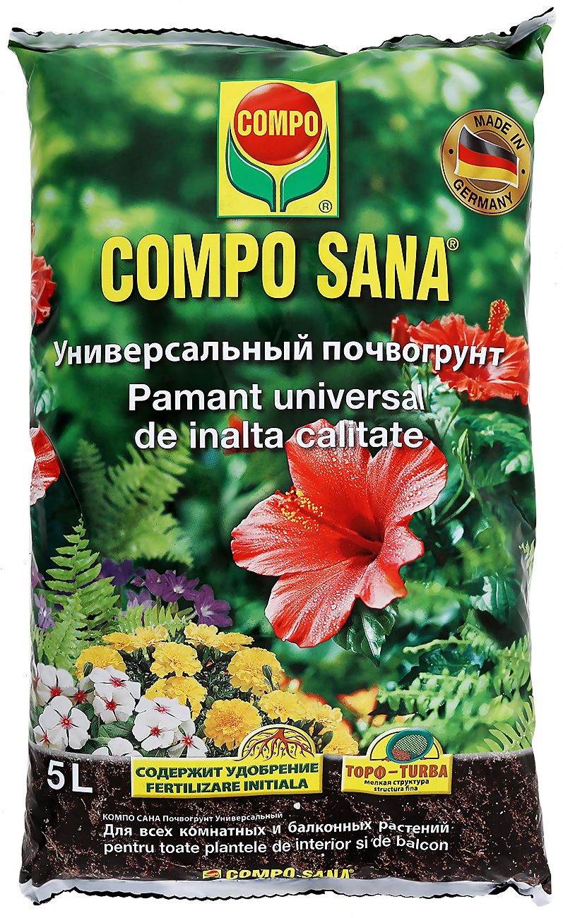 Универсална торопочвена смес Compo Sana - store.bg
