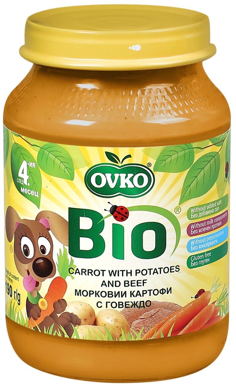 Пюре от био моркови и картофи с говеждо - store.bg