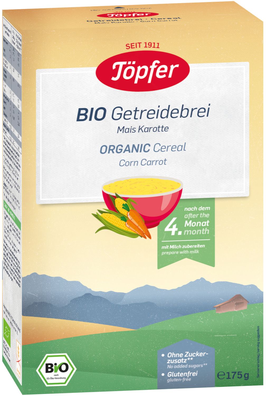 Безмлечна каша царевица Topfer - store.bg