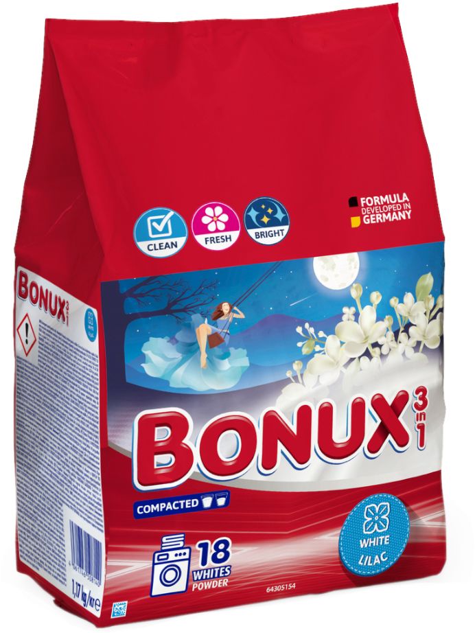 Прах за бяло пране Bonux 3 in 1 - store.bg