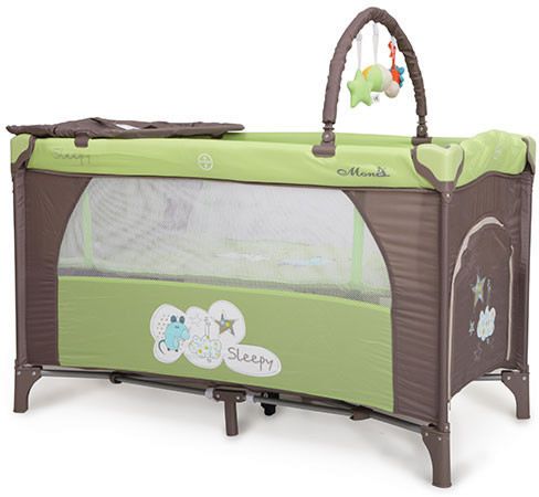 Сгъваемо бебешко легло на две нива - Sleepy: Green