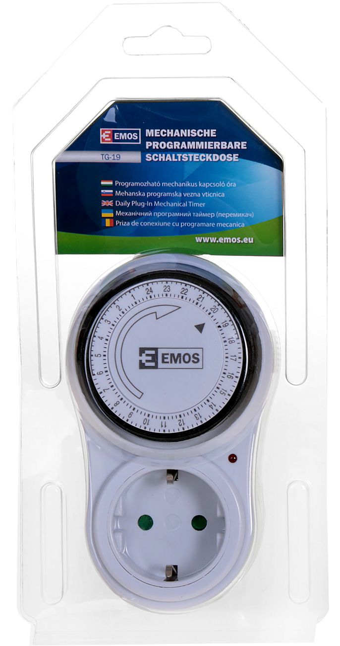 Контакт с механичен таймер Emos - store.bg