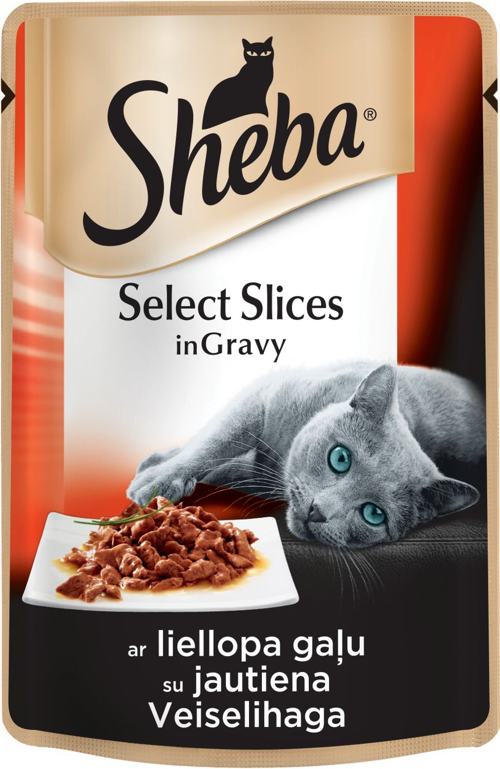Sheba - Пауч за котки с говеждо месо в сос грейви - store.bg