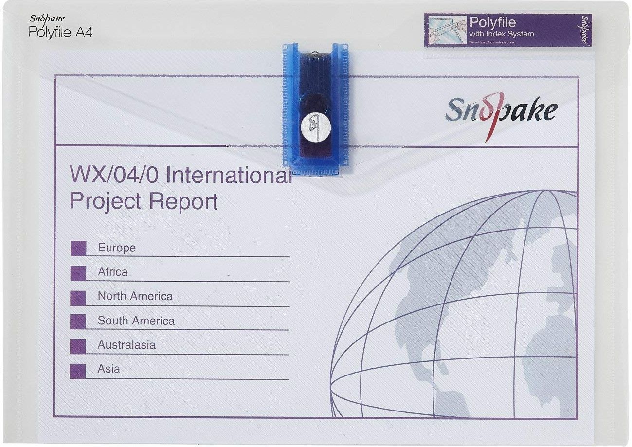 Папка с джоб за флашка Snopake - store.bg