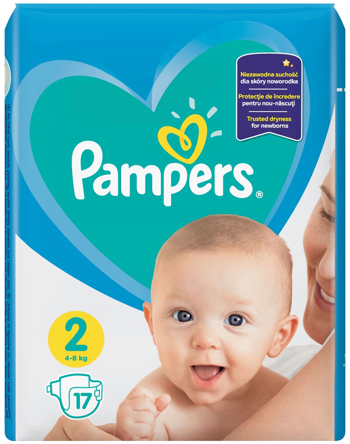 Pampers 2 - 17÷94 броя, за бебета 4-8 kg - store.bg