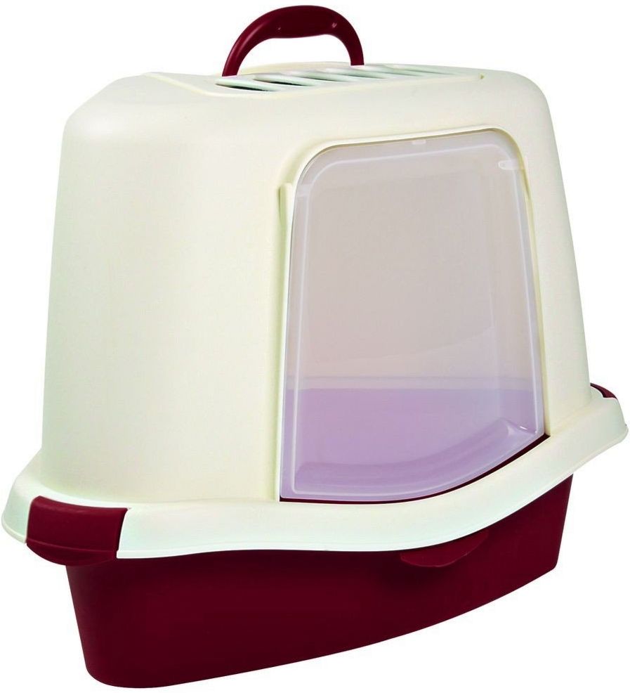 Trixie - Ъглова котешка тоалетна с капак и вратичка - store.bg