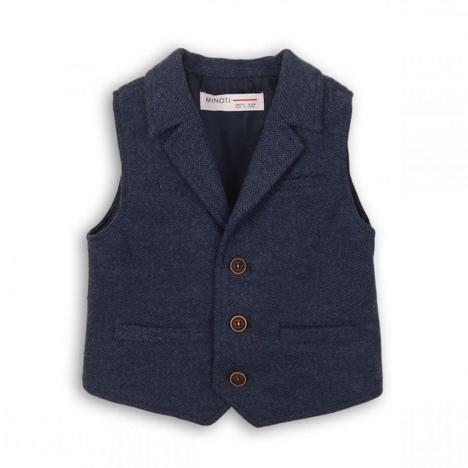 Minoti - Детско елегантно синьо елече - store.bg