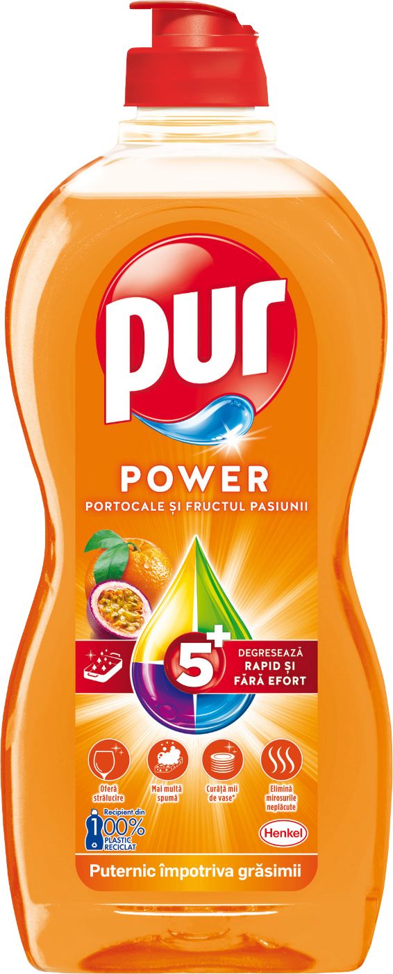 Препарат за съдове Pur Power портокал - store.bg
