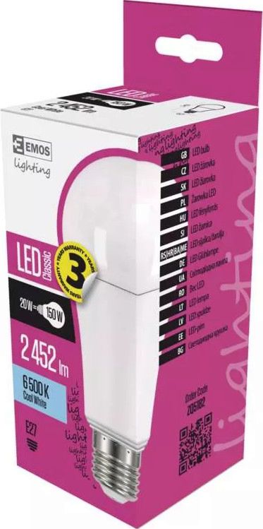 LED крушка за дома Emos Е27 6500K 20 W - store.bg
