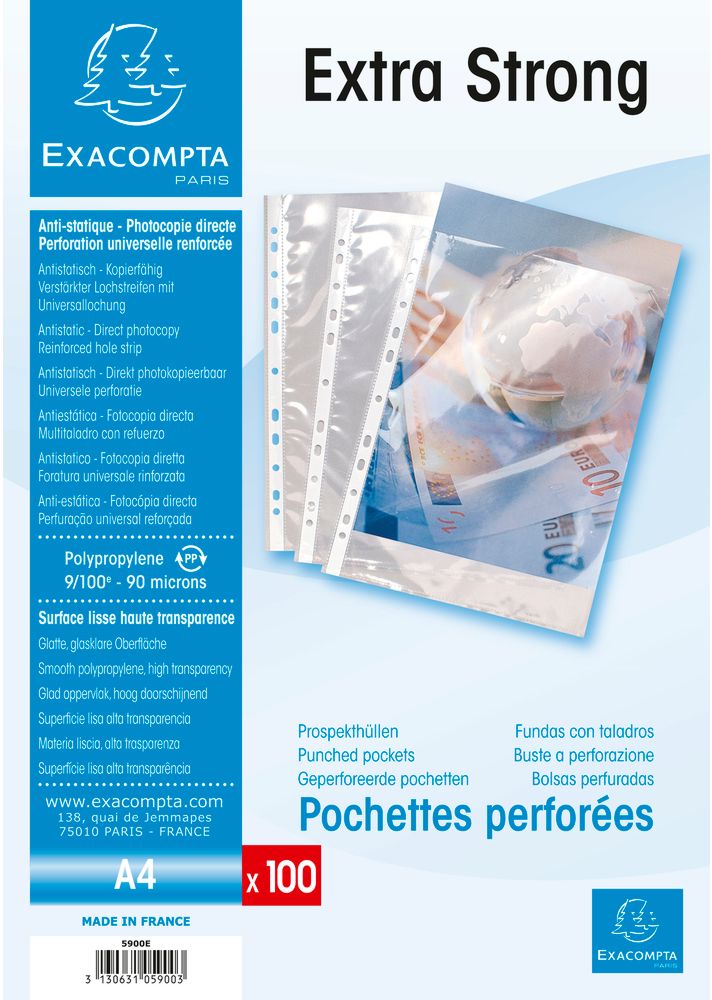 Джобове за документи а4 Exacompta Premium - store.bg