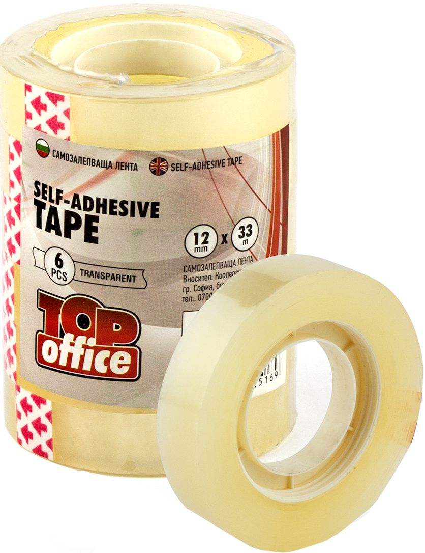 Прозрачно тиксо Top Office - store.bg