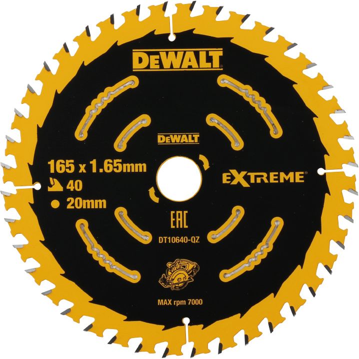Циркулярен диск 165 mm DeWalt - store.bg