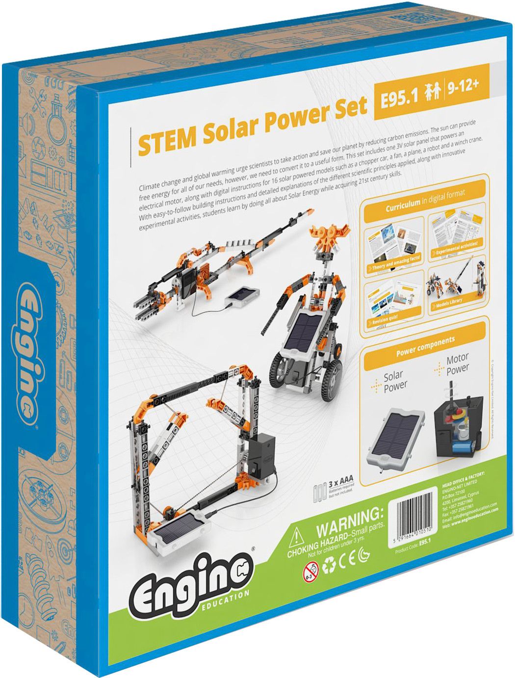 Конструктор Соларна енергия 16 в 1 Engino - store.bg