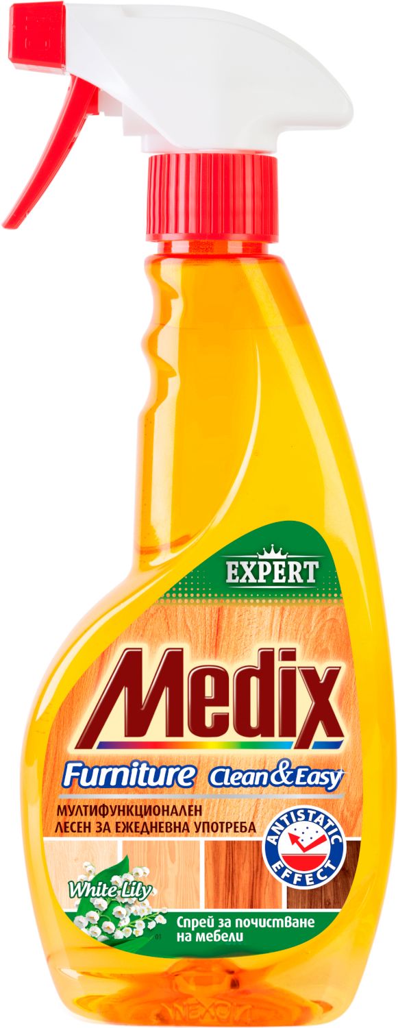 Почистващ спрей за дървени мебели Medix - store.bg
