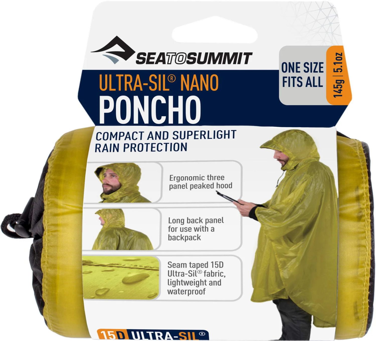 Дъждобран тип пончо Sea to Summit Ultra-Sil Nano Poncho - store.bg