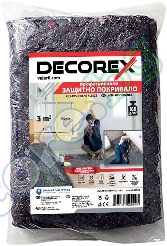 Тънко защитно покривало Decorex - store.bg