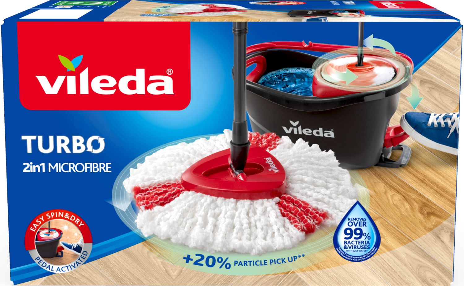 Моп за под и кофа Vileda - store.bg