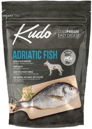 Суха храна за кучета Kudo Adriatic Fish Meduim Maxi Adult - store.bg