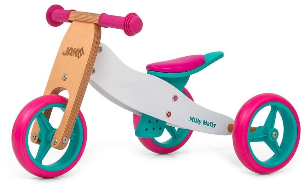 Milly Mally Детска дървена триколка 2 в1 Jake - store.bg