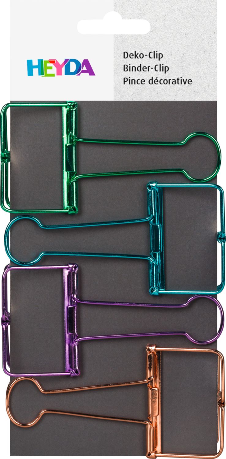 Цветни метални щипки Heyda - store.bg
