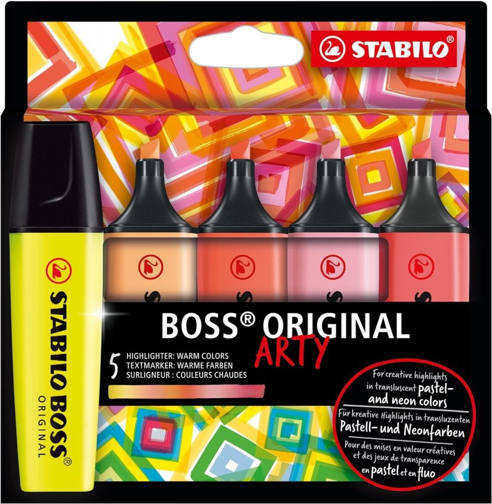 Текст маркери Stabilo Boss Original Arty Warm Colors - store.bg