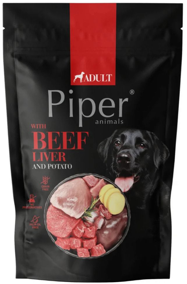 Пауч за кучета Piper Beef Liver and Potato - store.bg