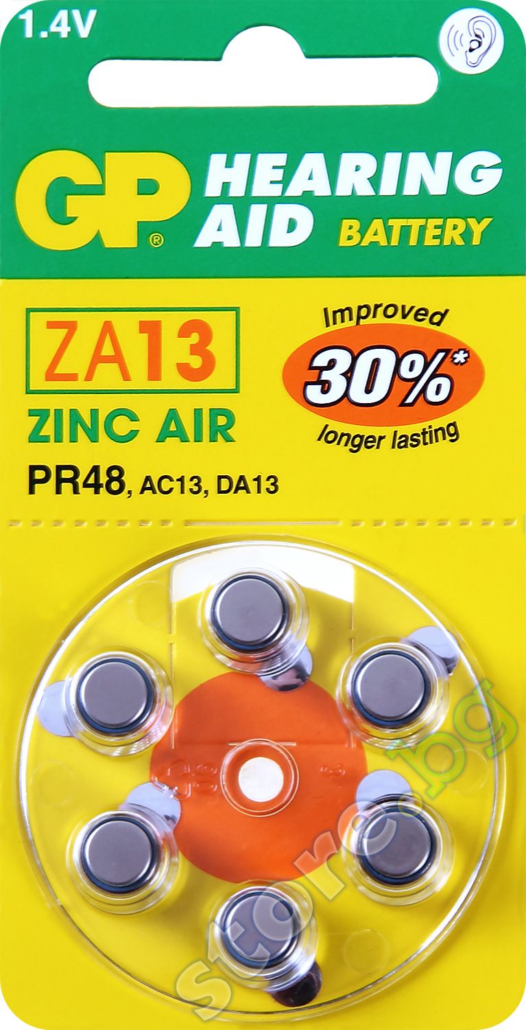 store.bg - Батерия PR48 / ZA13 - Цинк-Въздушна 1.4V - 6 броя