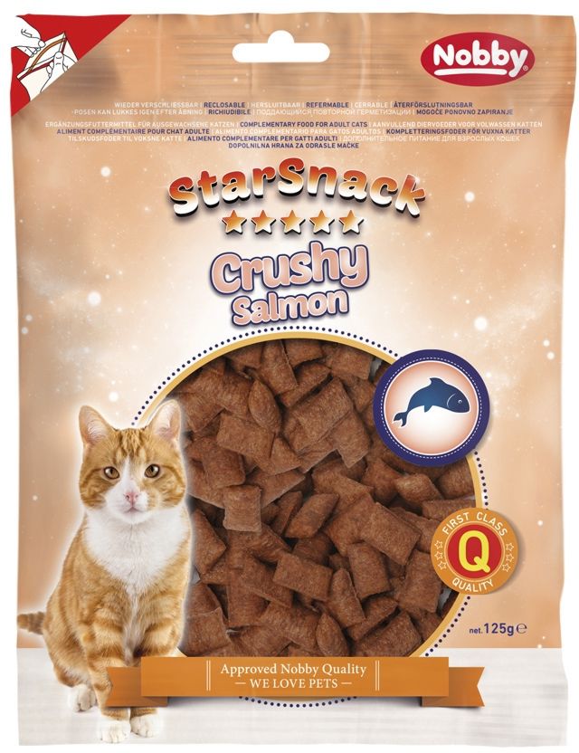 Лакомства със сьомга за котки Nobby - store.bg