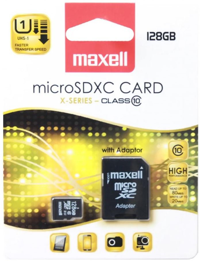 Micro SDXC карта памет 128 GB Maxell - store.bg