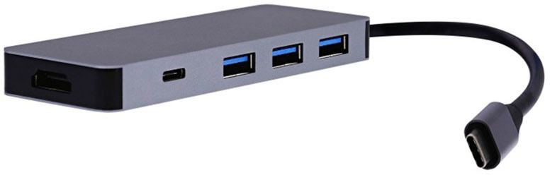 USB C хъб с 6 порта T'nB - store.bg