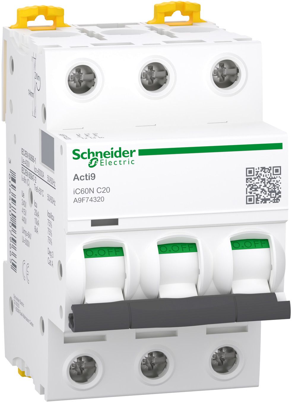 Предпазител Schneider Electric 20А A9F74320 - store.bg